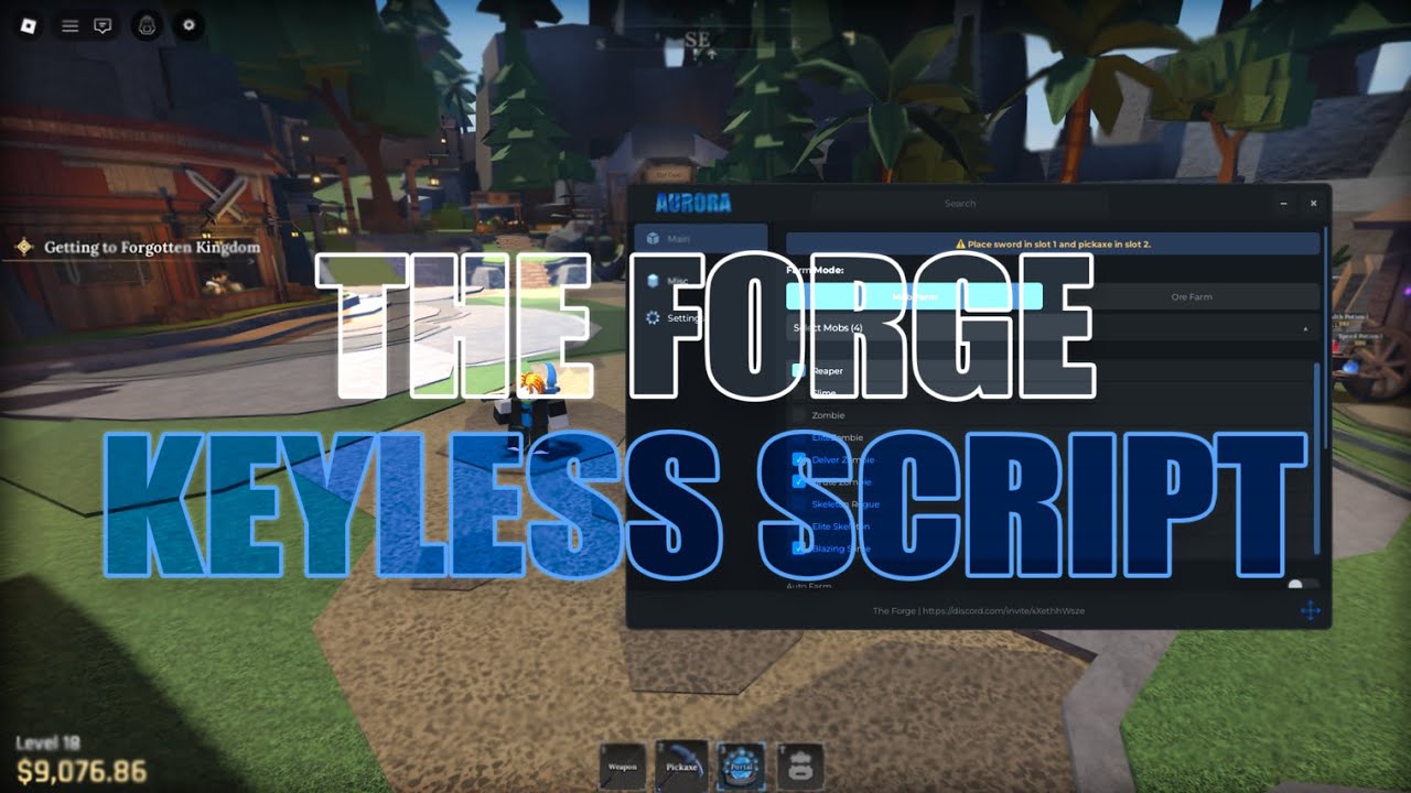The Forge Script Pastebin 2025 AUTO FARM, ORE ESP, AUTO SELL (KEYLESS ...