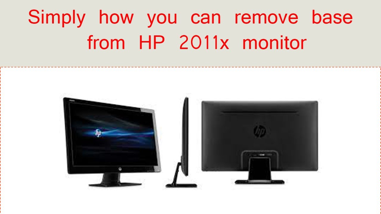 HP 2011x base remove.#shorts #hp #monitor - YouTube