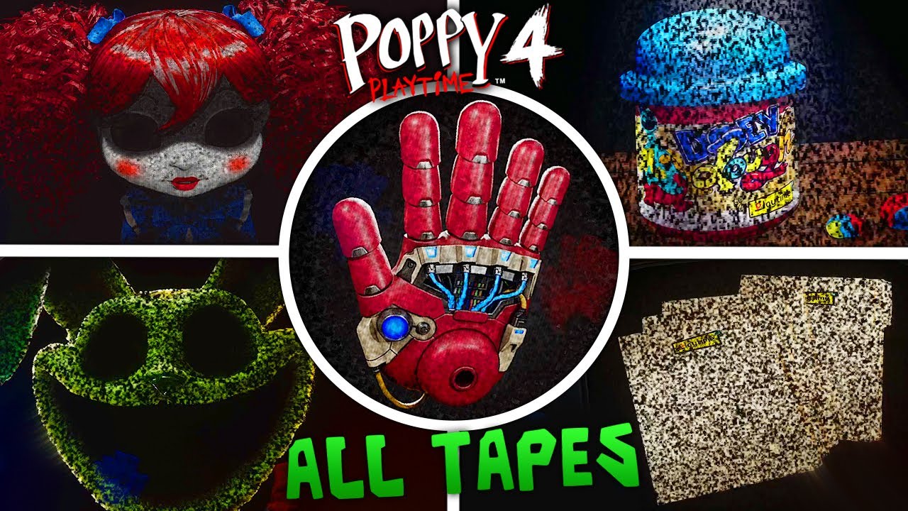 Poppy Playtime Chapter 4 - All Tapes + All Secret Tapes (Showcase ...