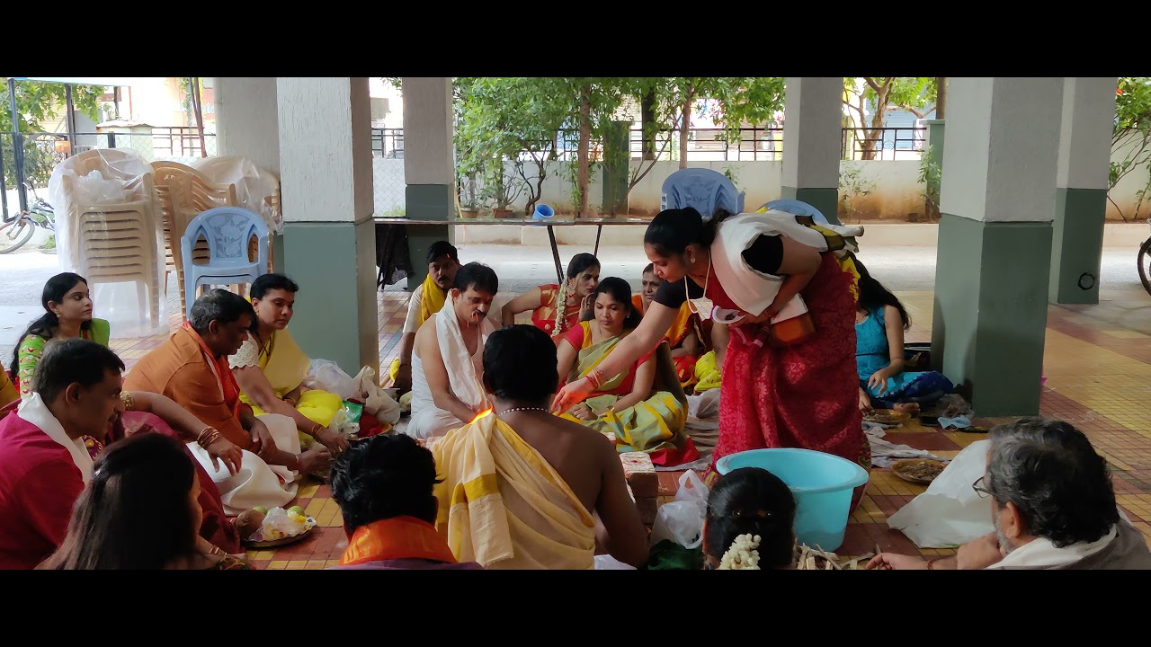 RAMKY Pride Apartments Ganesh Pooja Homam-2021 - YouTube