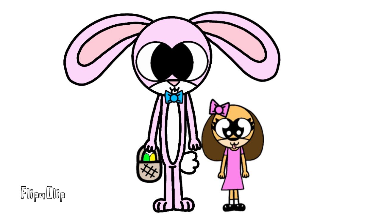 Victoria meet Easter bunny - YouTube