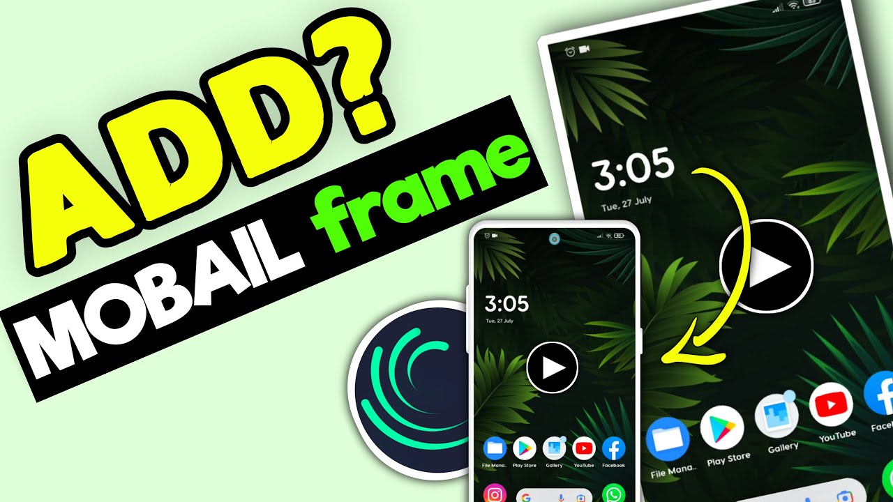 How to add MOBILE FRAME in Screen Recording || Download NON COPYRIGHT ...