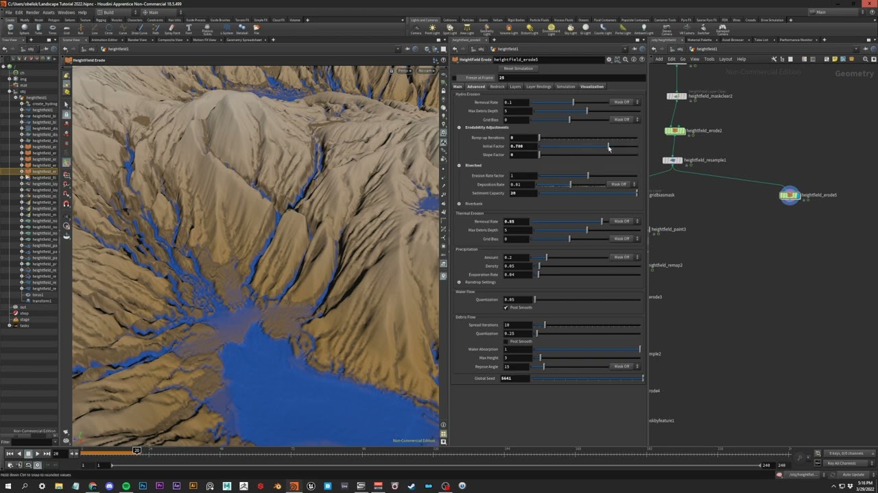 Houdini Landscape Workflow Part 5 - YouTube