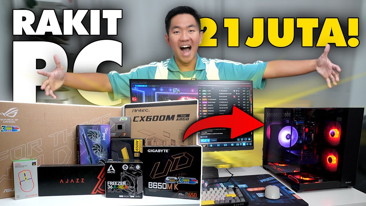 RAKIT + UNBOXING PC SEHARGA ± 21 JUTA‼️ Langsung dipakai main game seru ...
