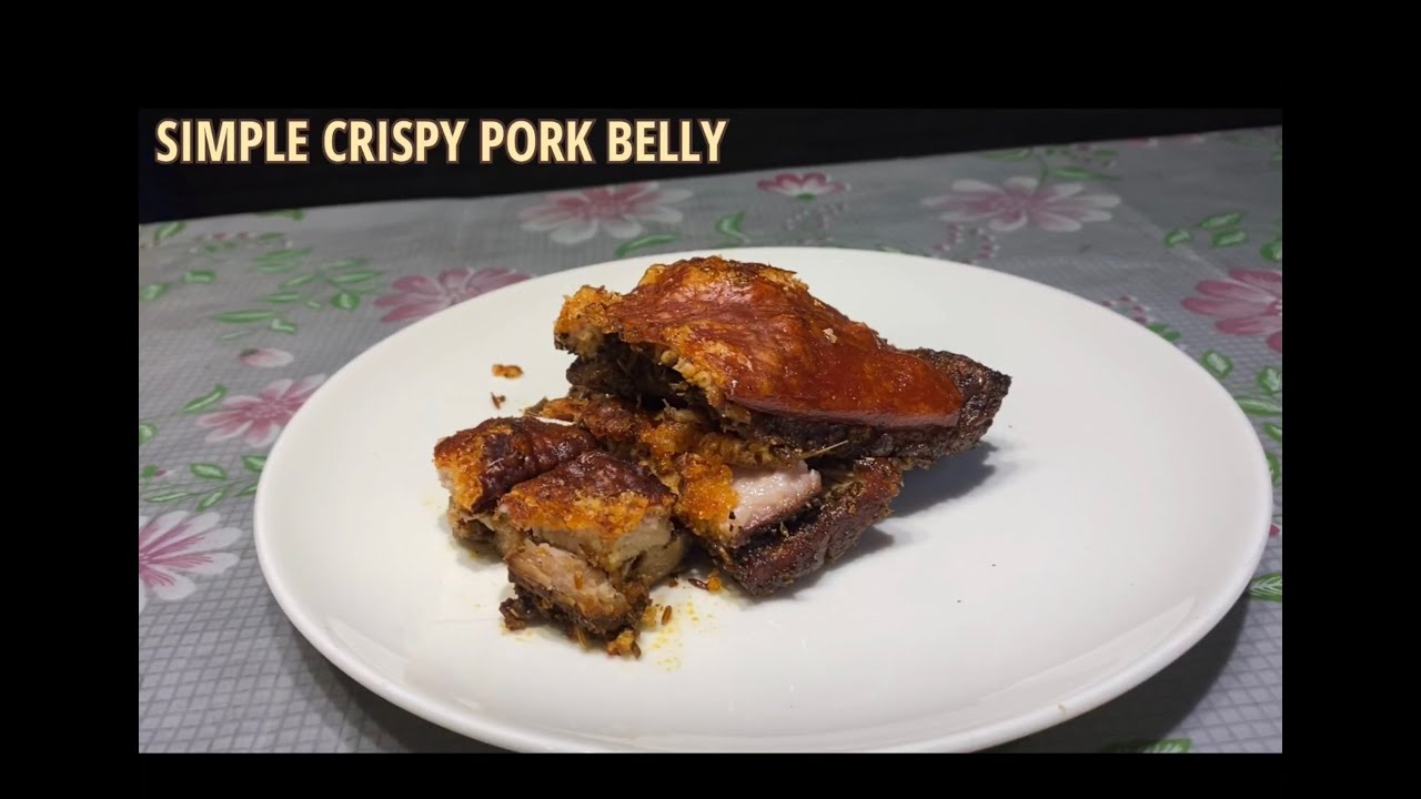 SIMPLE CRISPY PORK BELLY ! BABI PANGGANG GA PAKE RIBETTTT - YouTube