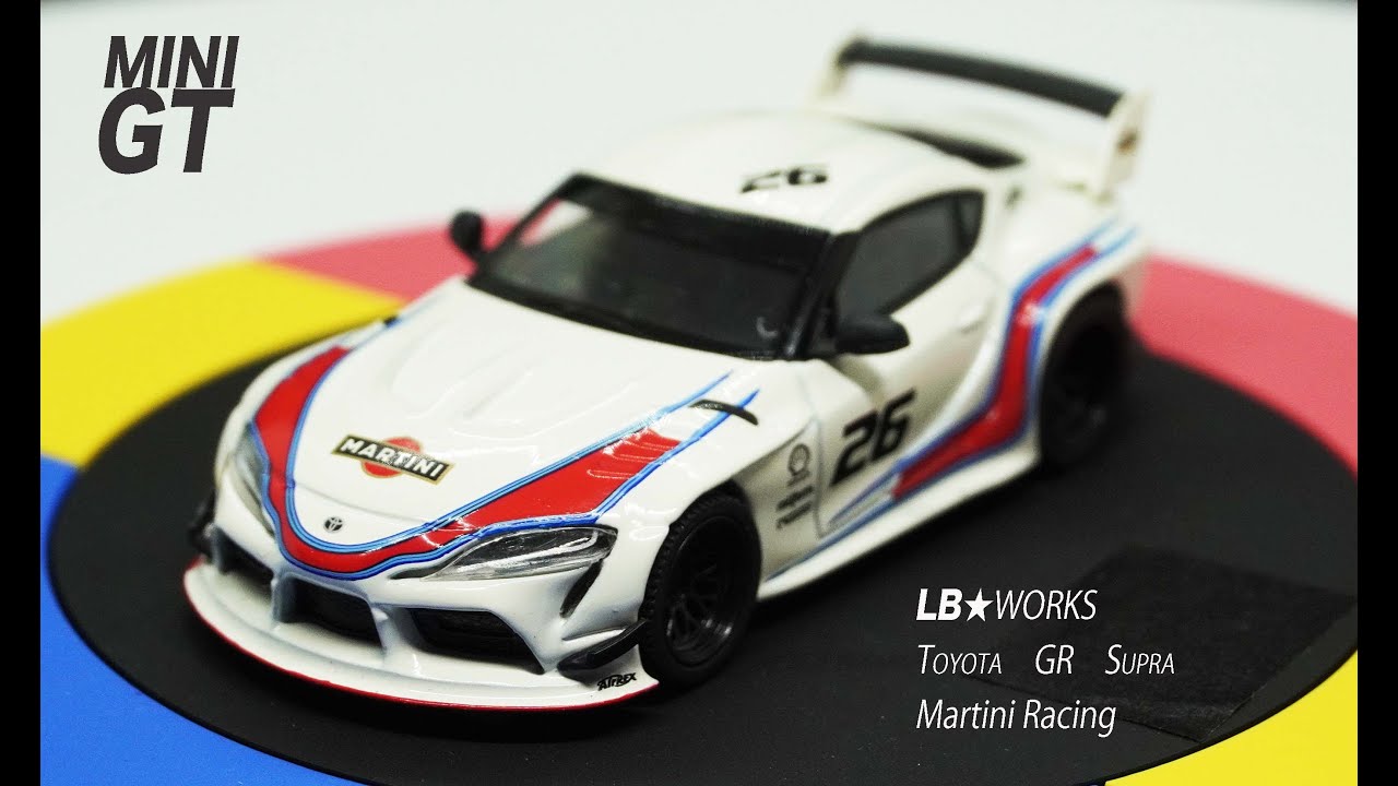 MINI GT LB WORKS TOYOTA GR Supra Martini Racing - YouTube
