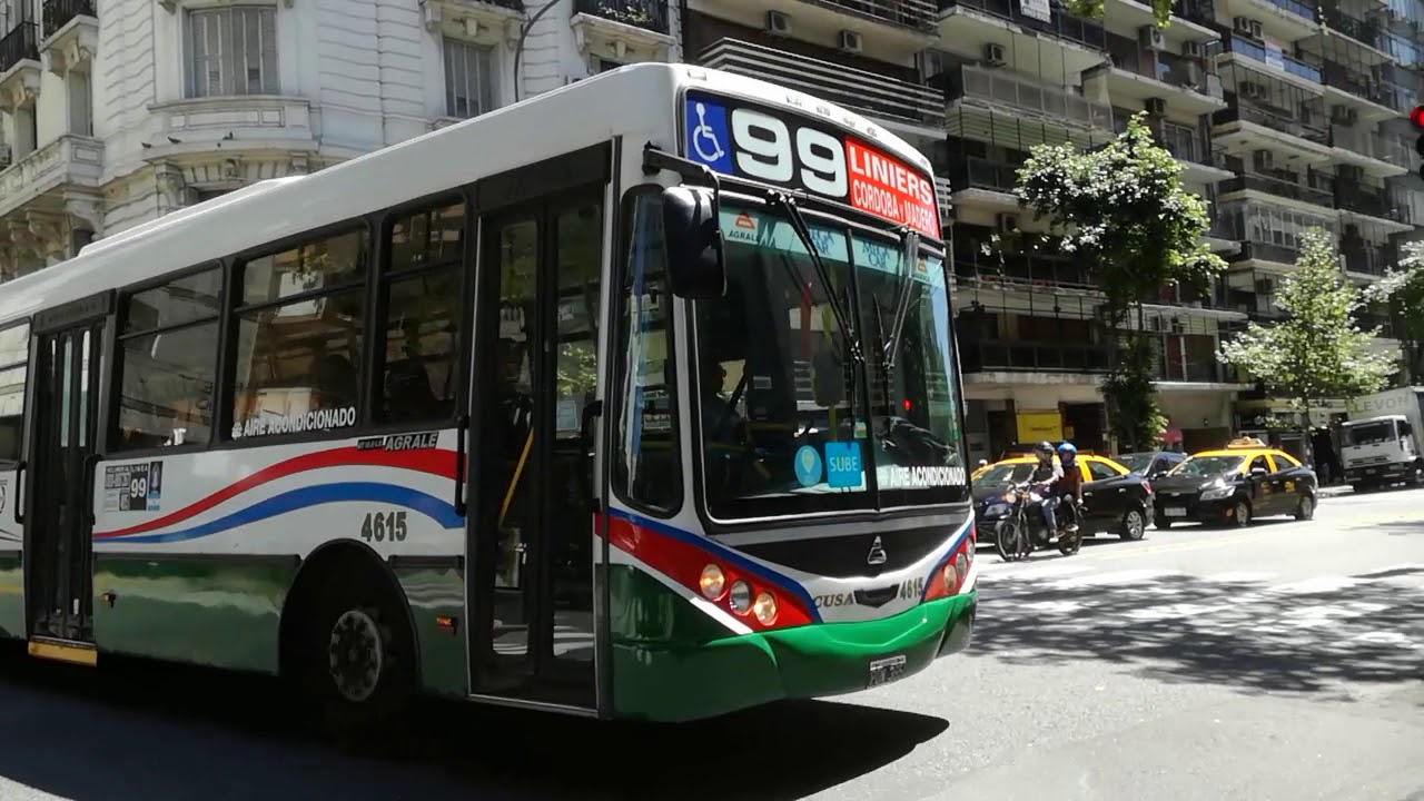 Línea 99 Metalpar Iguazu II Agrale MT15 en la calle Viamonte - YouTube