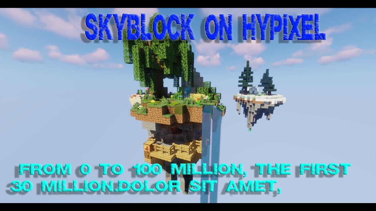 Skyblock on Hypixel from 0 to 100 million, the first 30 million. - YouTube