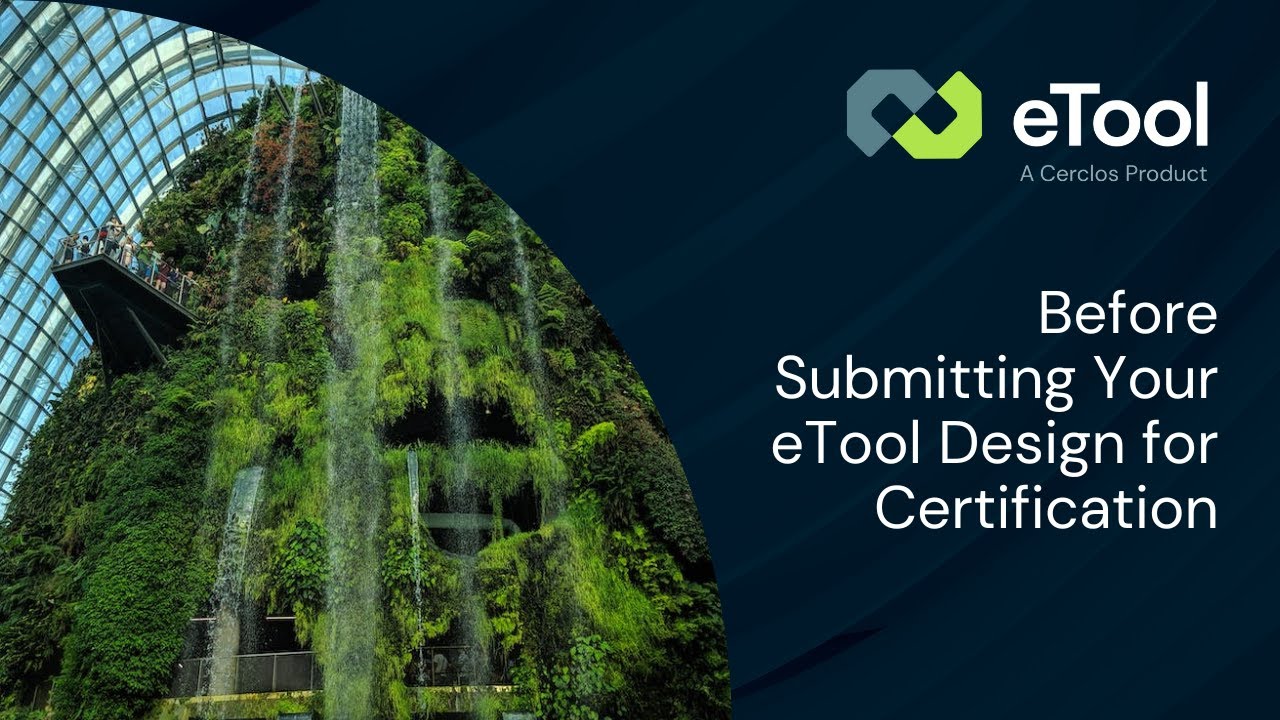 Before Submitting Your eTool Design for Certification - YouTube