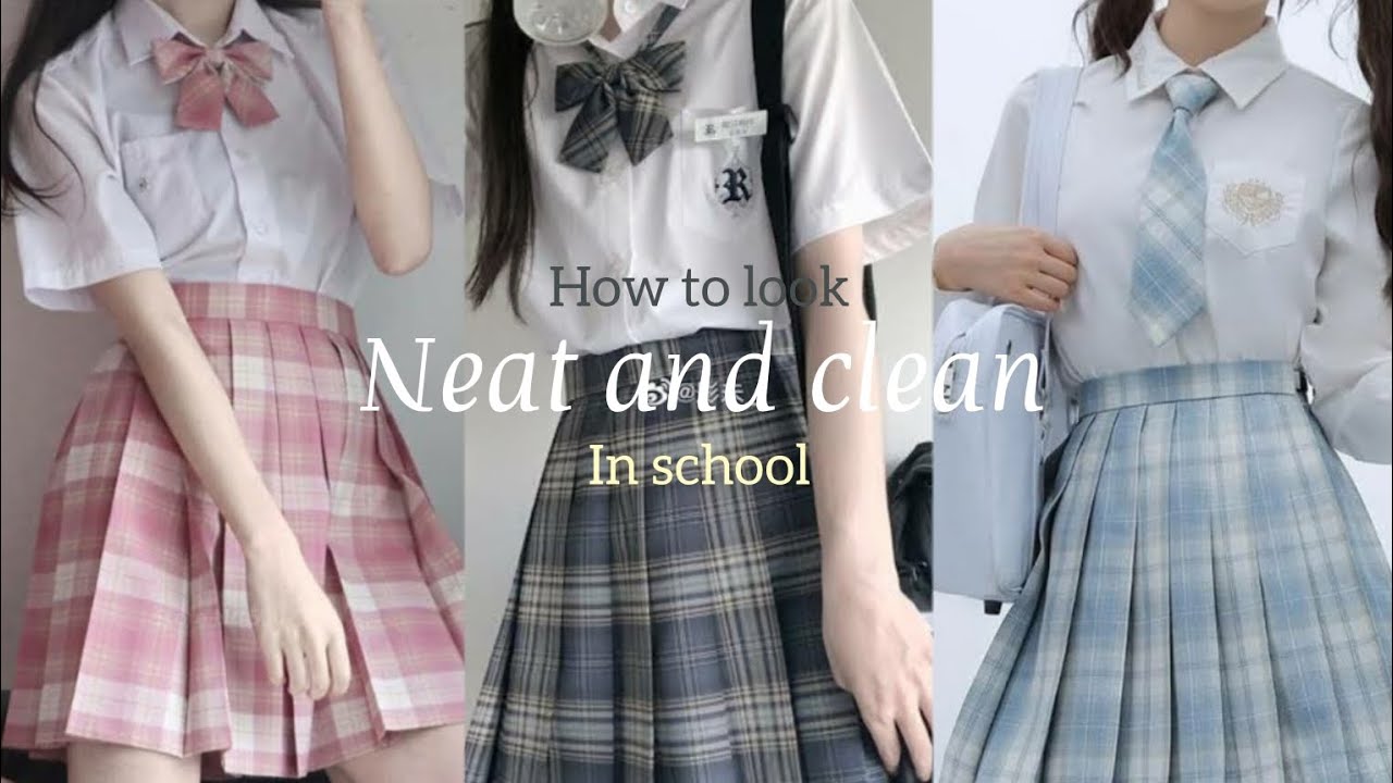How to look neat and clean in school 🌼🍃 ⁠*⁠。 - YouTube