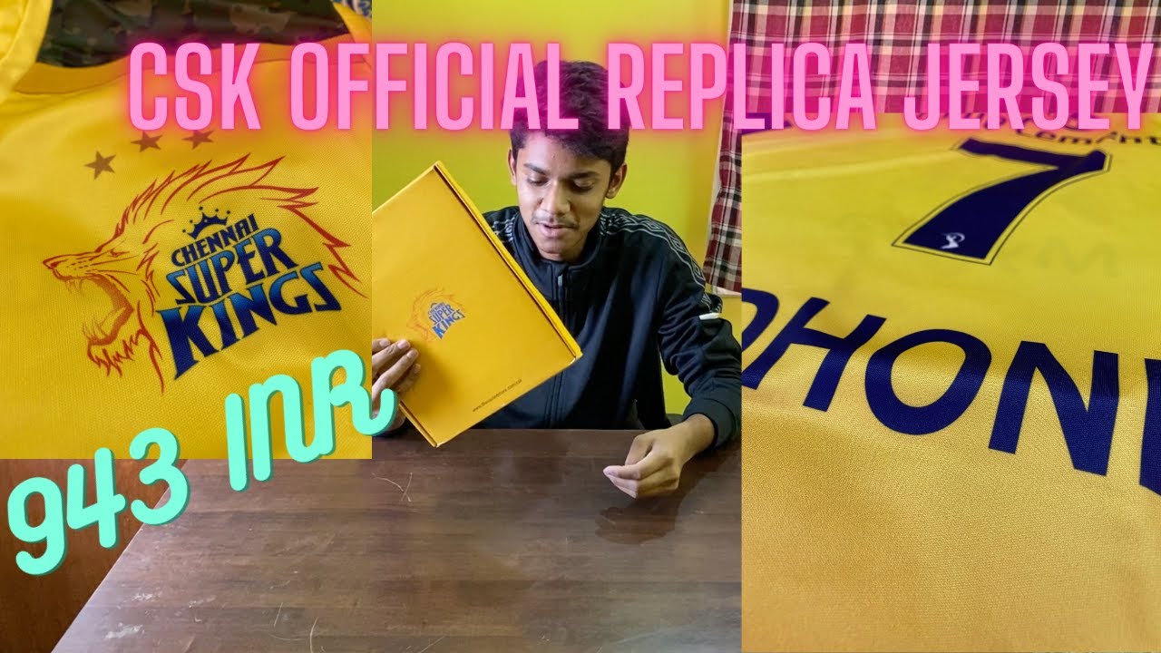 CSK Official Replica Jersey | How I got it for RS 943 only?? - YouTube