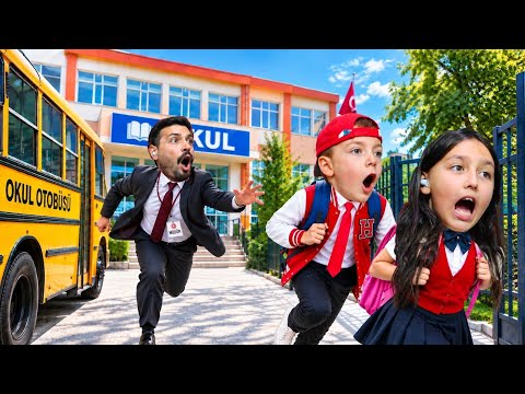 OKULA GİTMEK İSTEMEDİK! BABAM ÇILDIRDI 😱