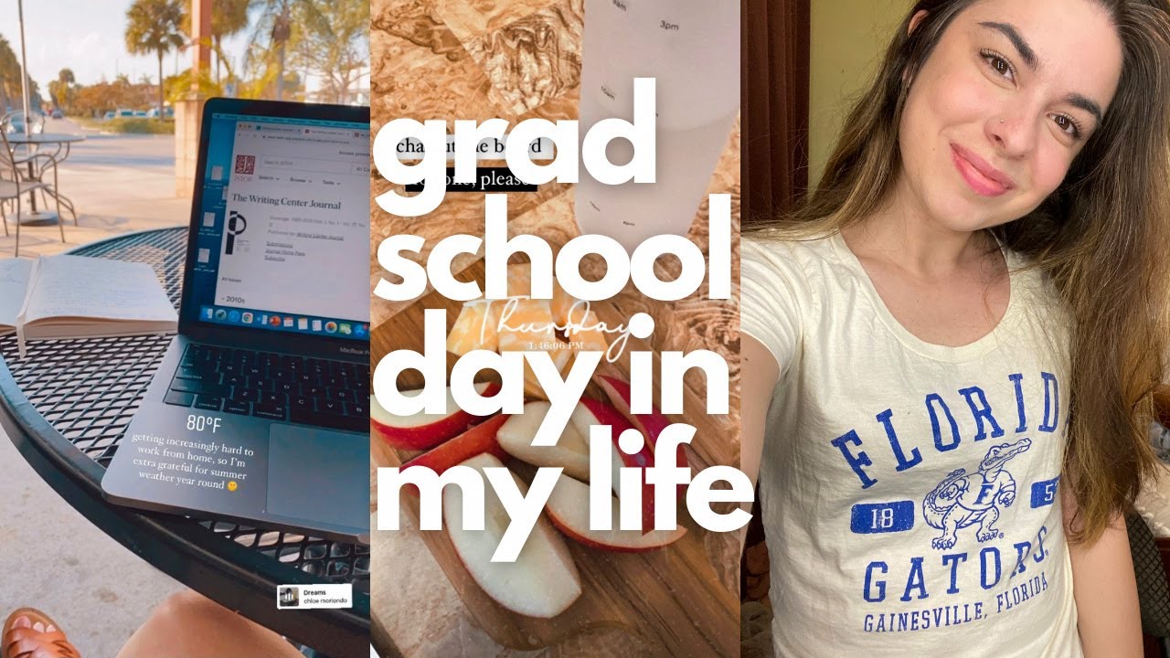grad school day in my life vlog: class projects, reading lists ...