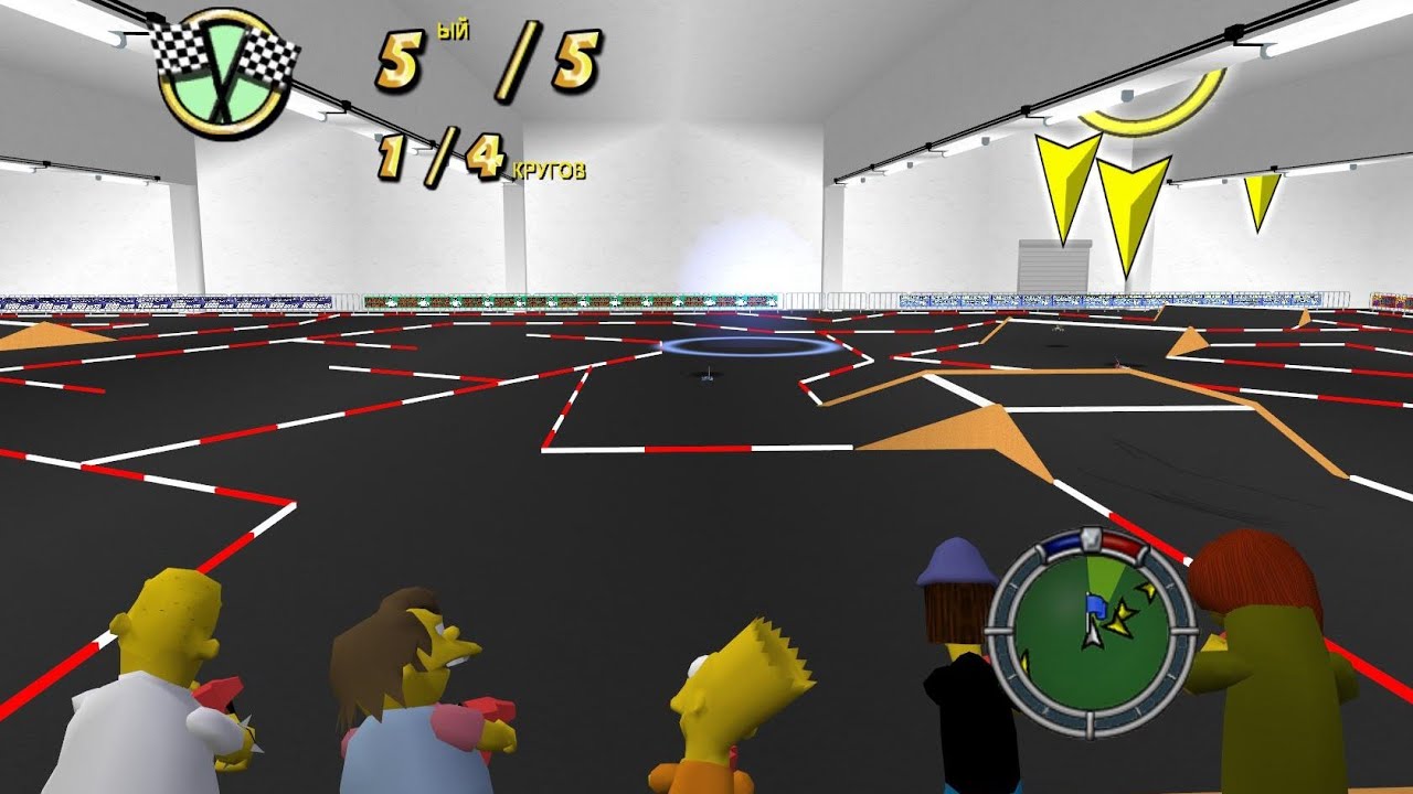 RC Cars Race Mod The Simpsons Hit And Run Gameplay - YouTube