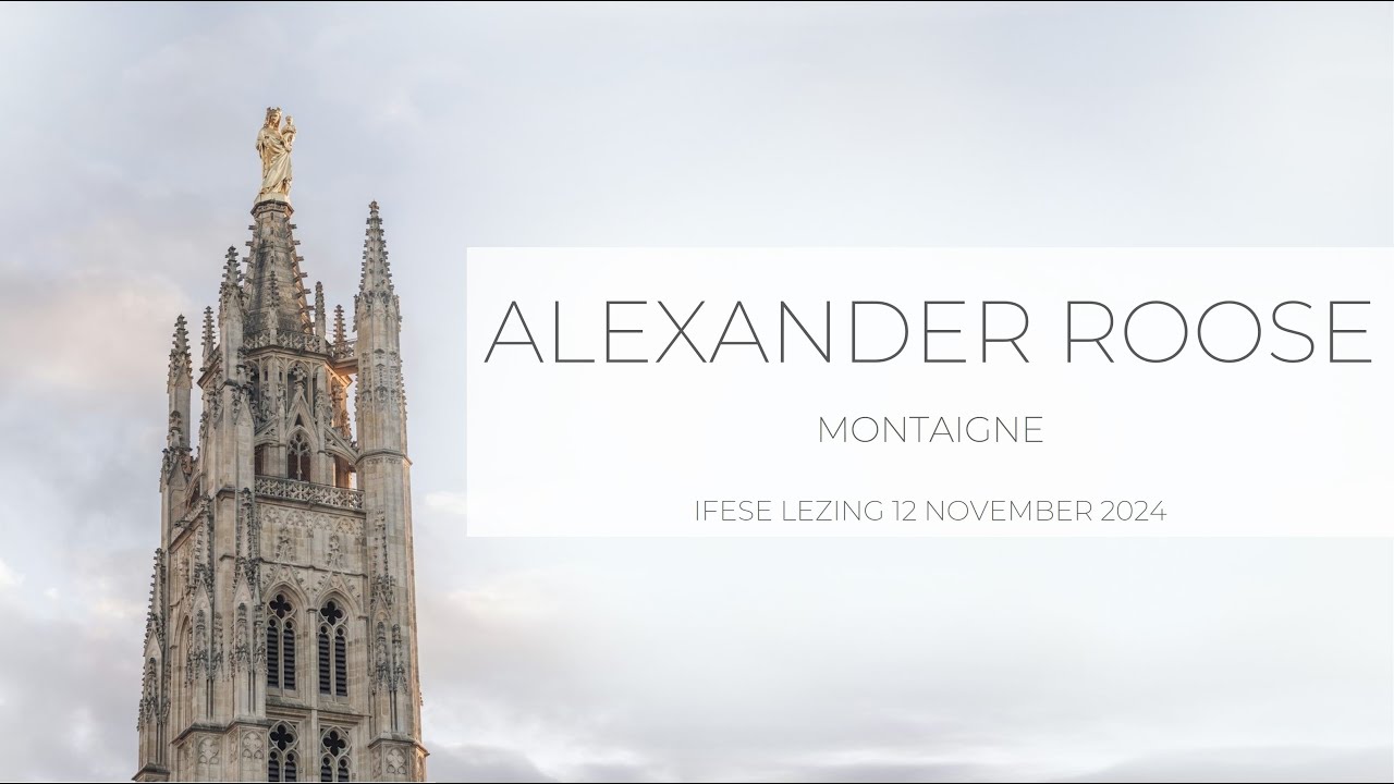 Alexander Roose - Montaigne - YouTube