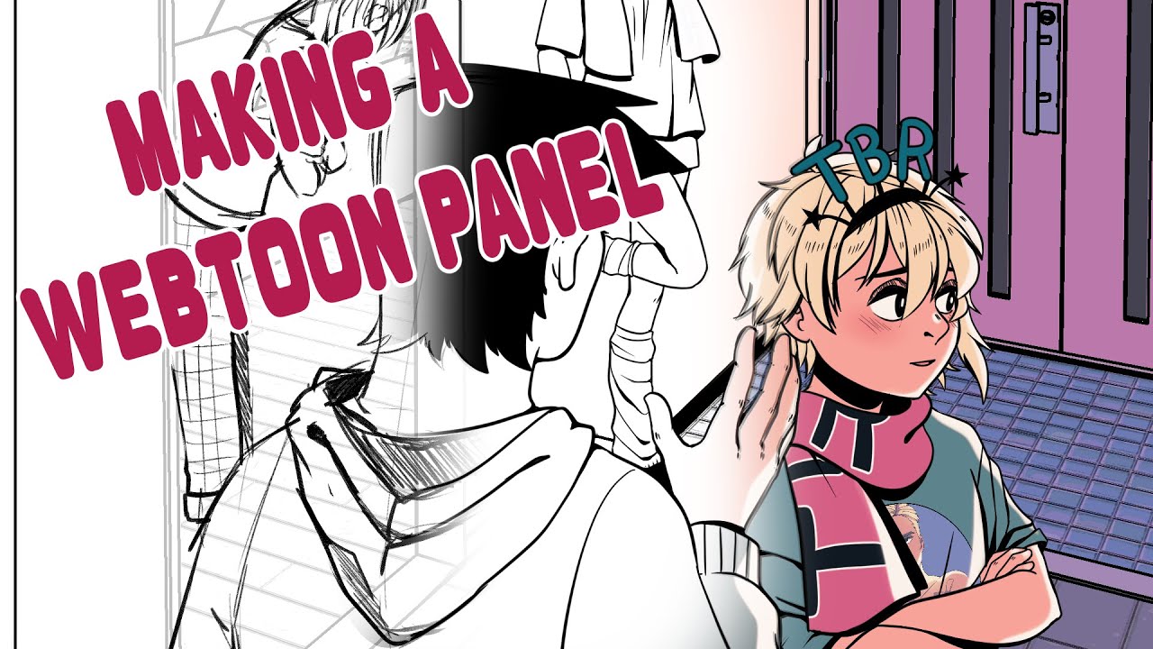 Making a Webtoon Panel From the Beginning In 10x Speed - YouTube