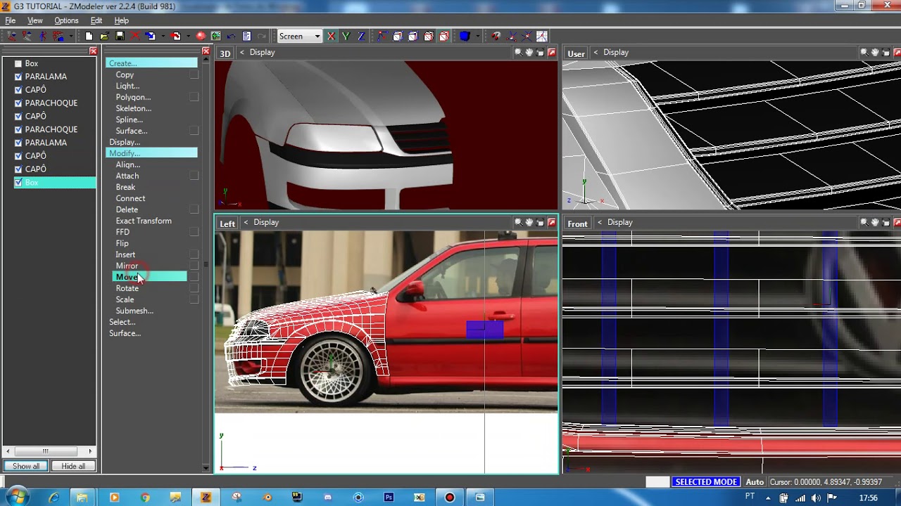 COMO MODELAR CARRO NO ZMODELER 2 | AULA 9 - YouTube