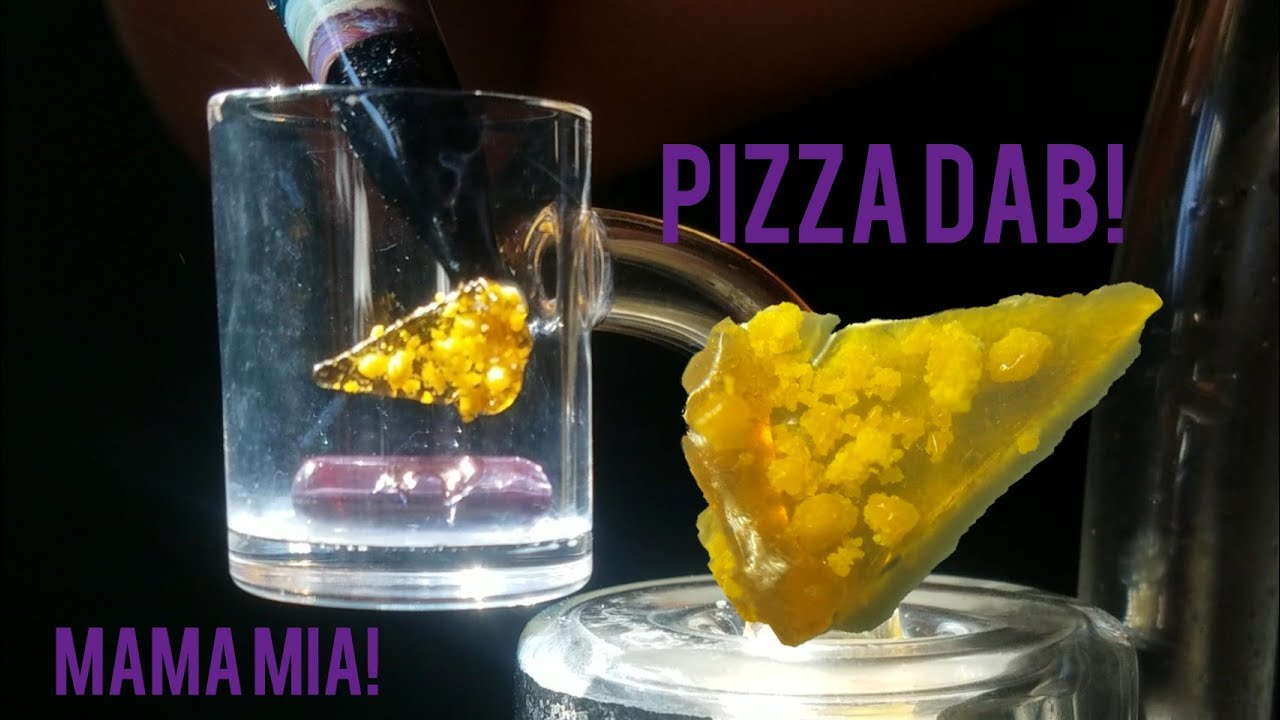 PIZZA SHAPED DAB WITH 3 STRAINS! - YouTube