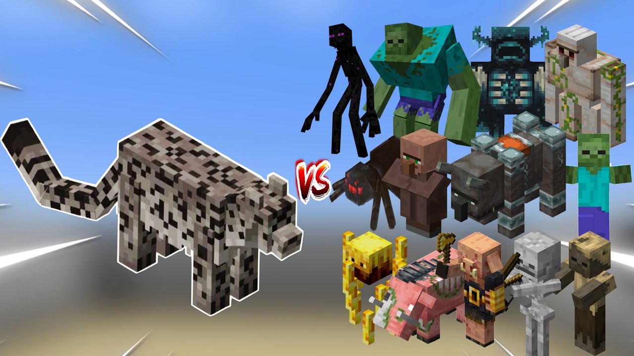 Minecraft Leopard Zombie Vs All Zombies Fight | All Mobes Fight ...