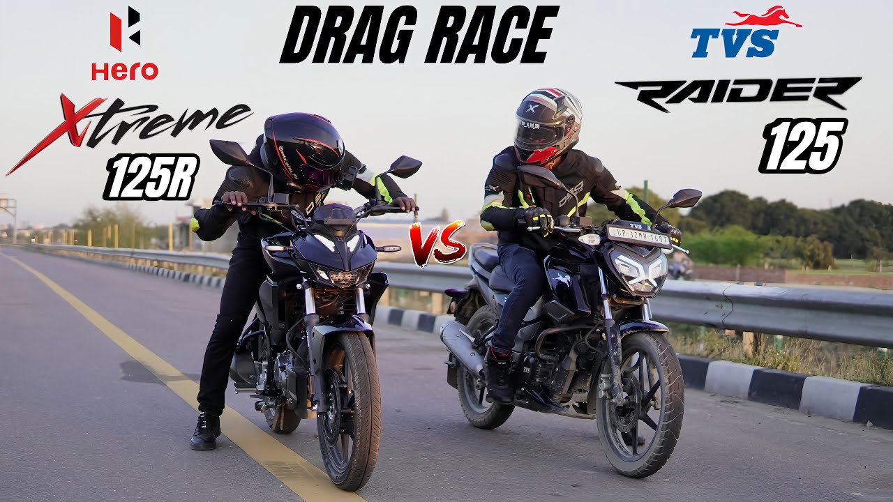 hero Xtreme 125R vs tvs raider 125 | DRAG RACE | which one is best? 🤔 ...