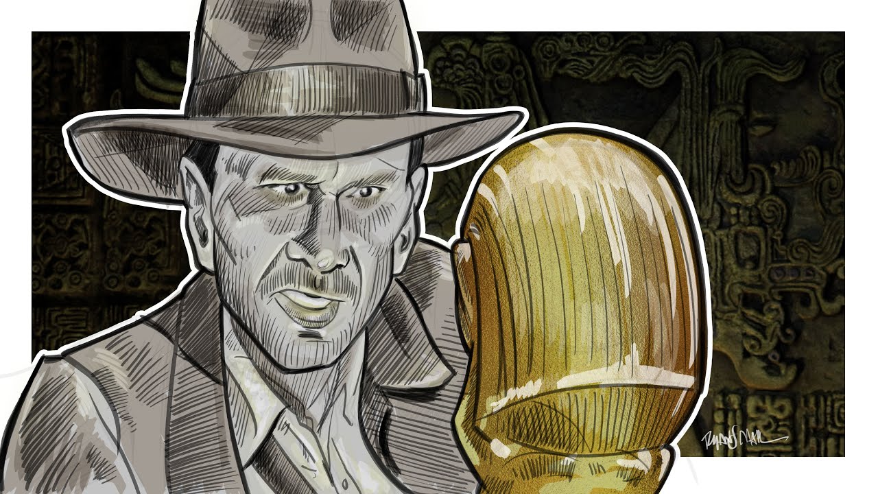 Indiana Jones Five Minutes Sketch Process - YouTube
