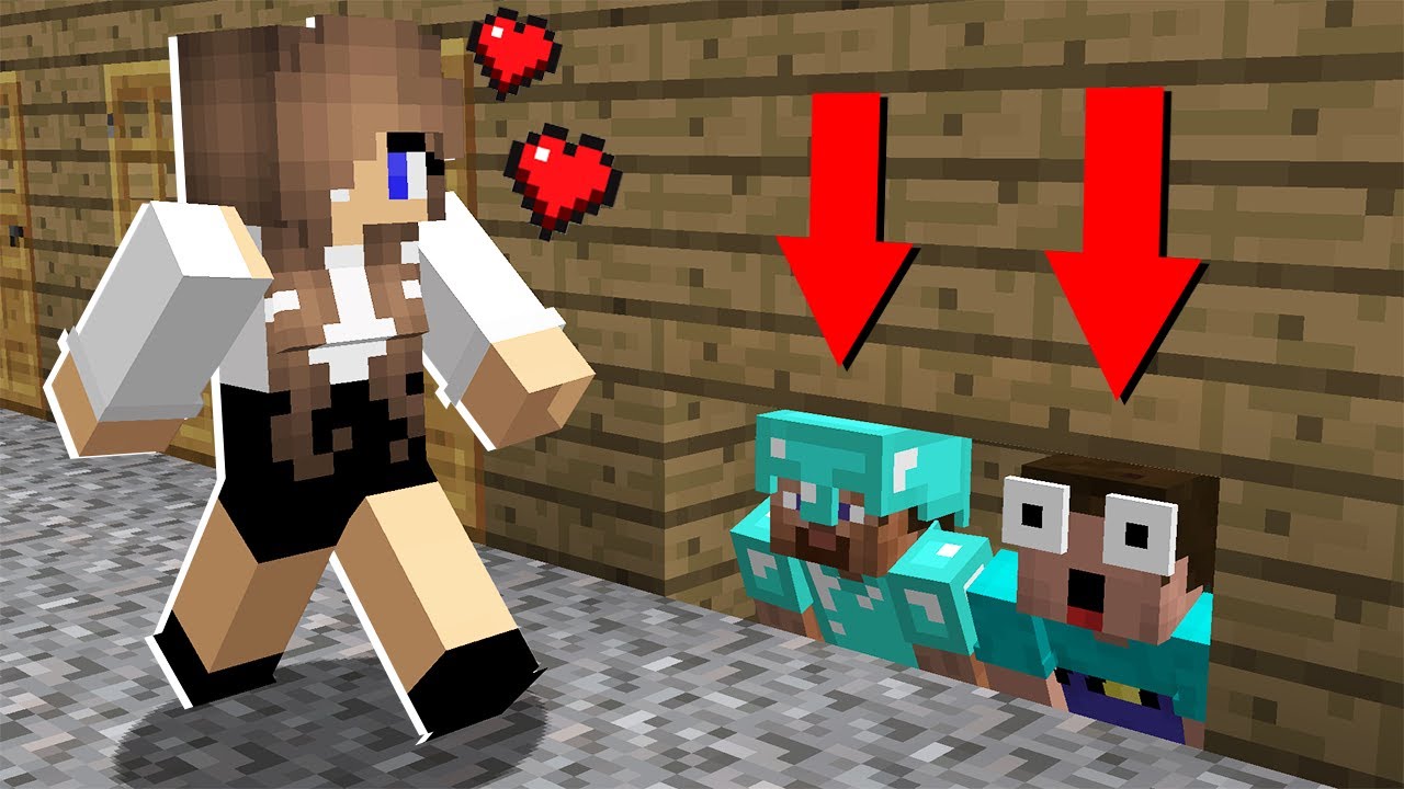WHY are NOOB AND PRO FOLLOWING the GIRL in Minecraft? Noob vs Pro - YouTube