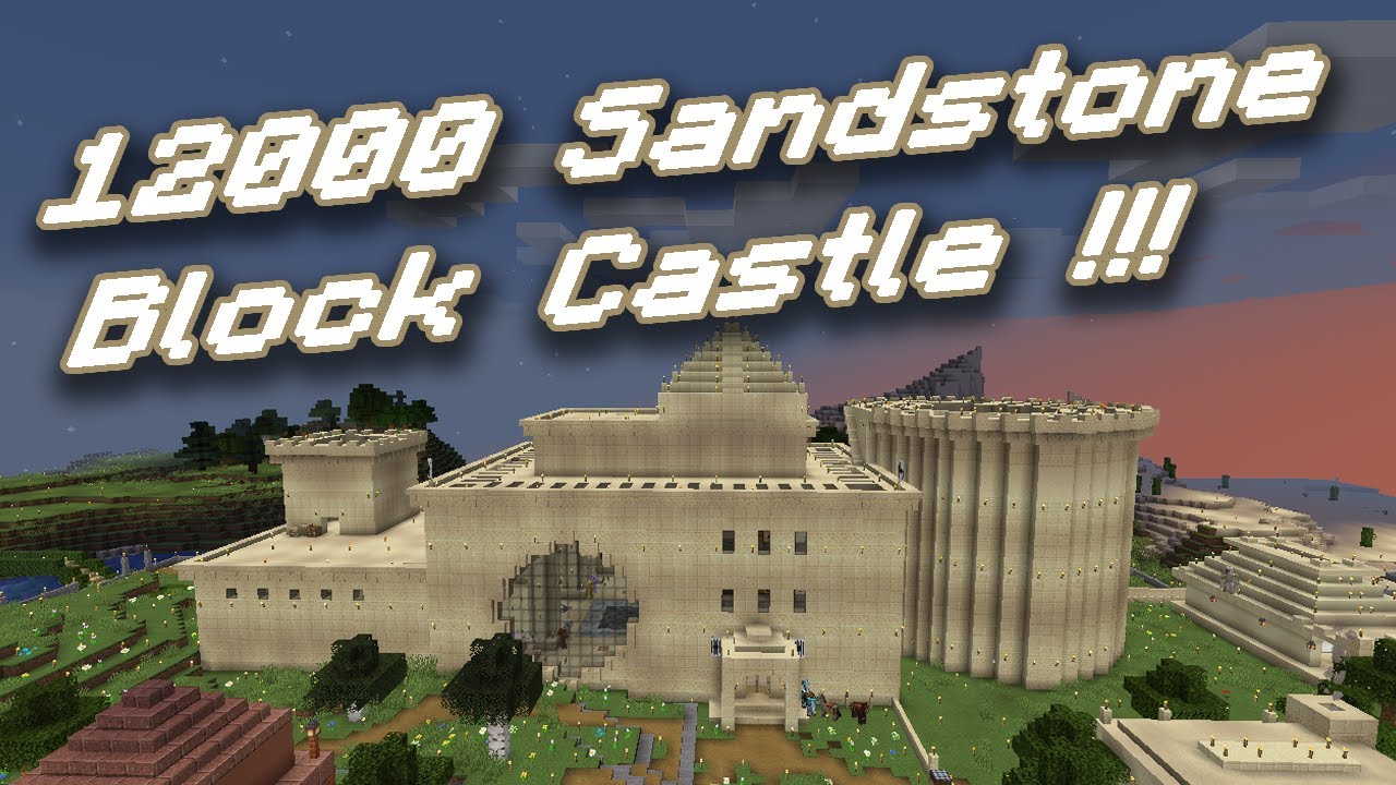 Desert Sandstone Castle Build in Minecraft - YouTube
