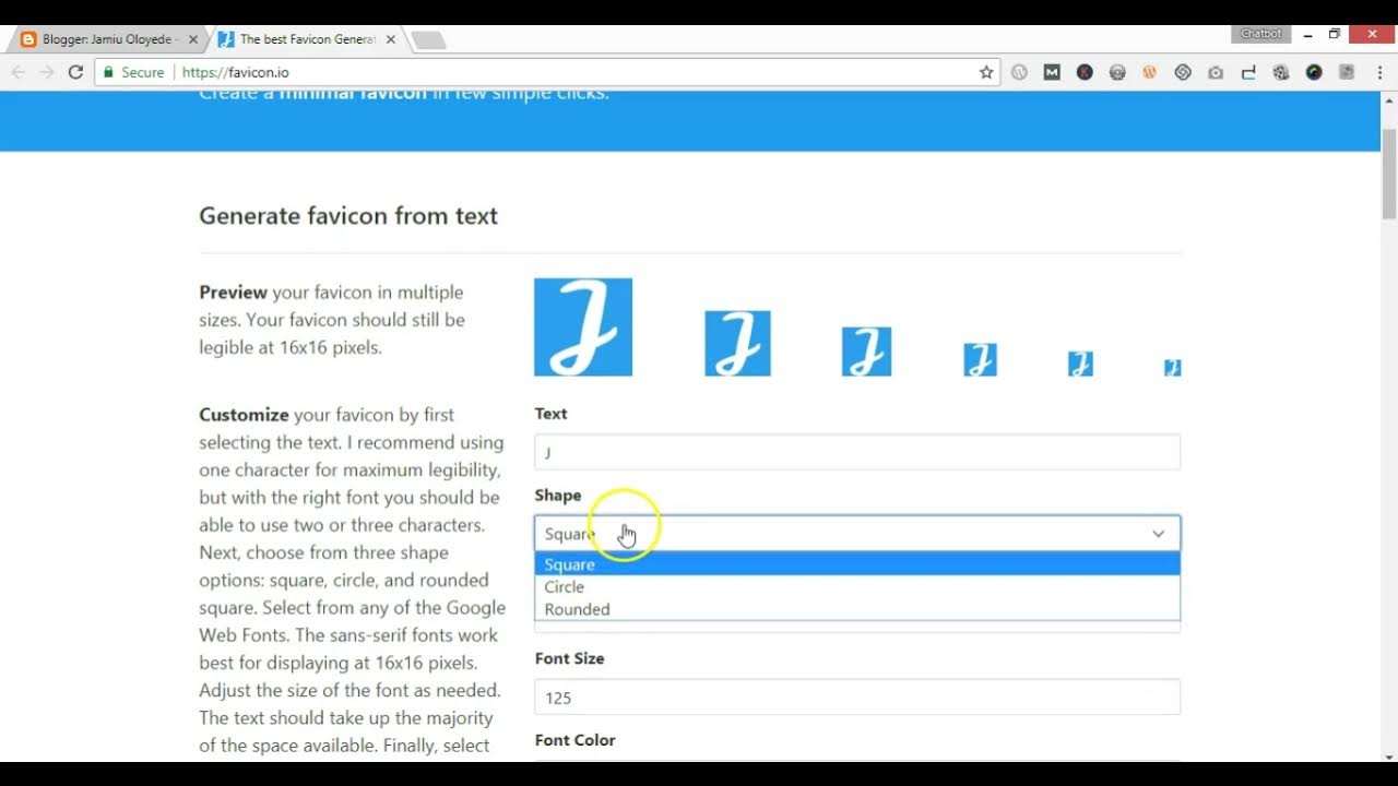 8. How To Create & Add Favicons To Google Blogger Blog - YouTube