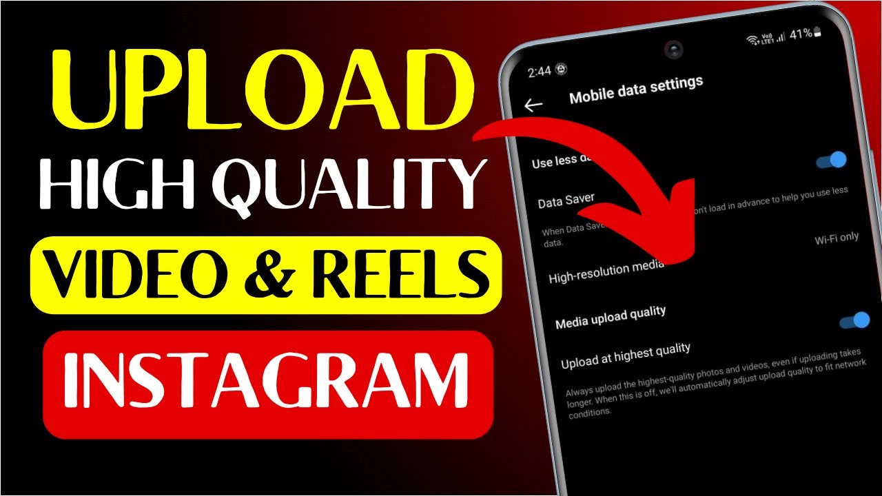 How To Upload High Quality Video Reels On Instagram | High Quality ...