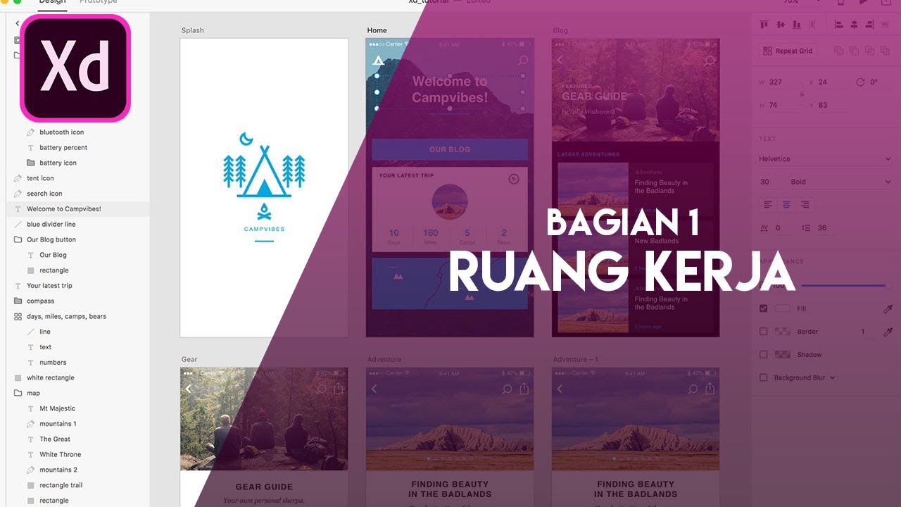 Adobe XD Indonesia - Pengenalan Awal - YouTube