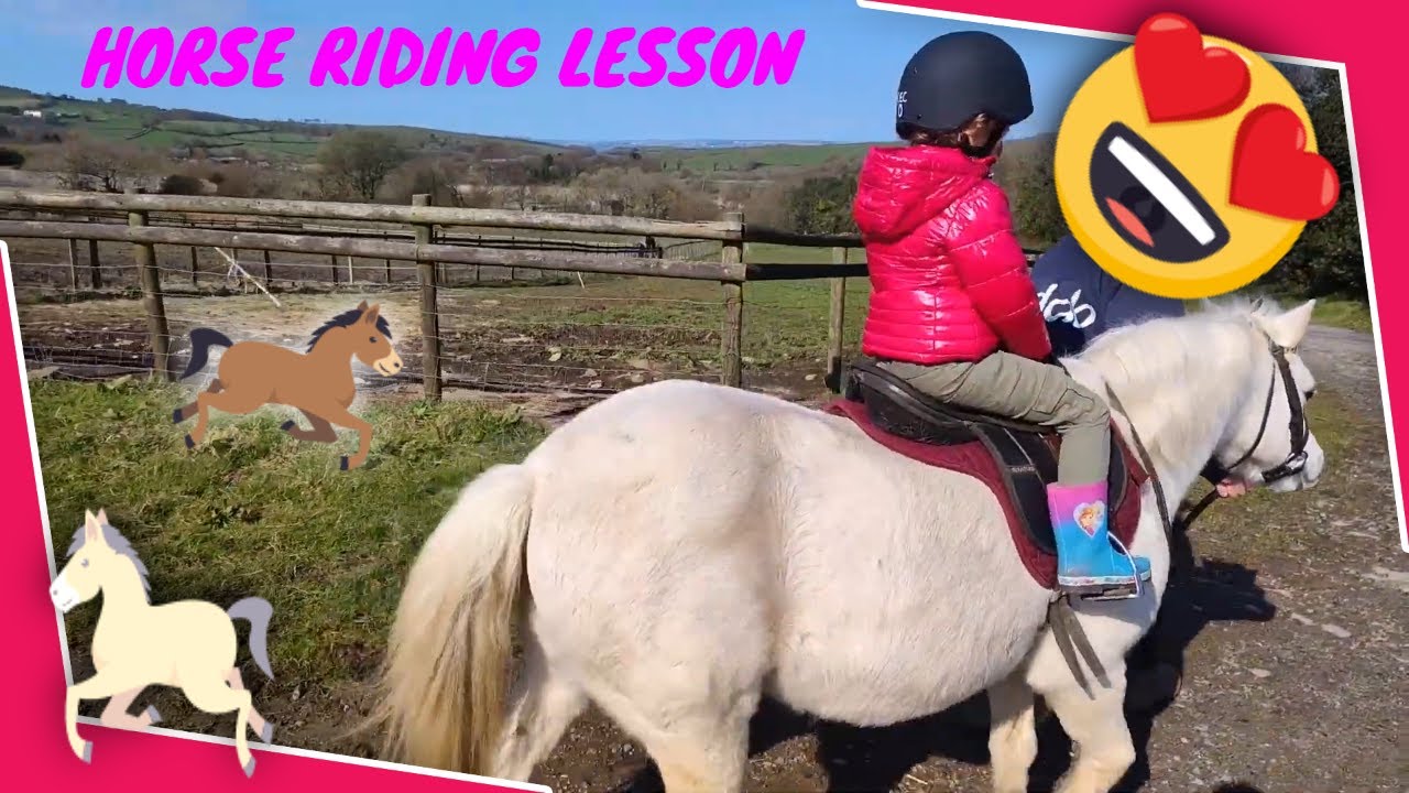 First Horse Riding Lesson at Cimla Equestrian Centre 🐴 Toddler Pony ...