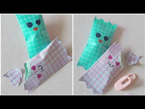 Diy cute craft | paper craft | how to make | school craft 😍 - YouTube