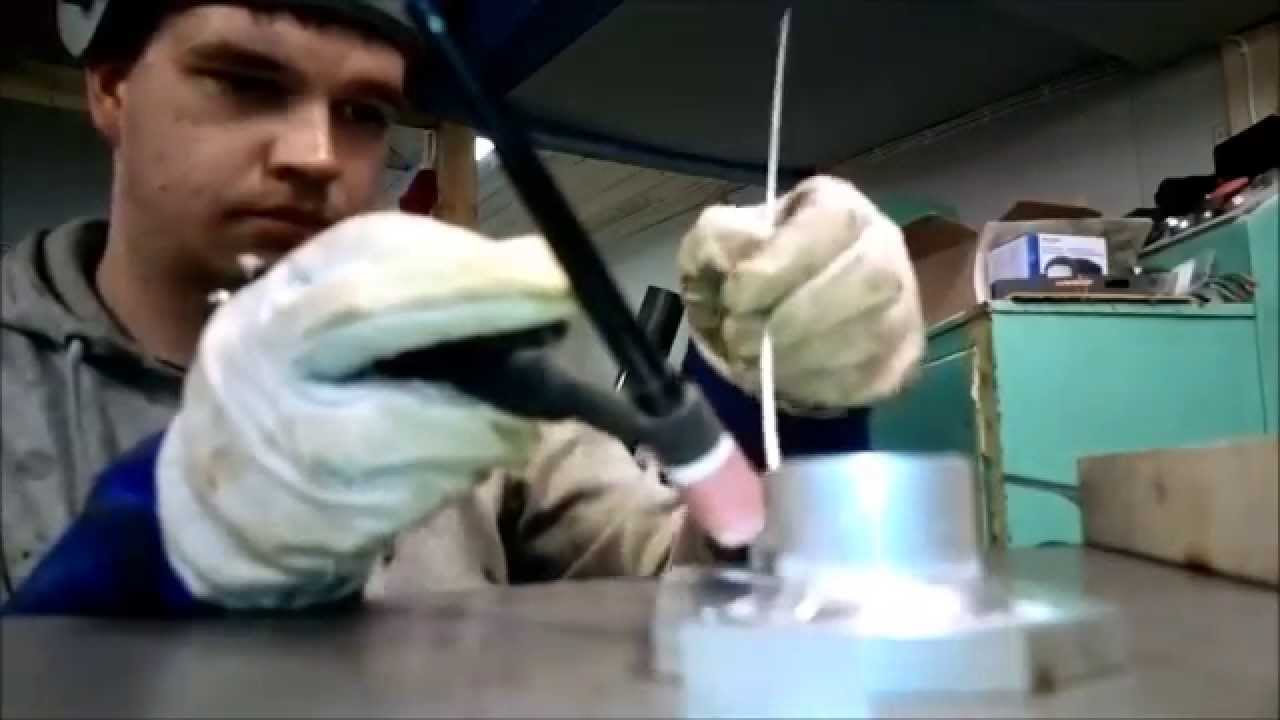 New mill -First project!- part 3, aluminium TIG-welding - YouTube