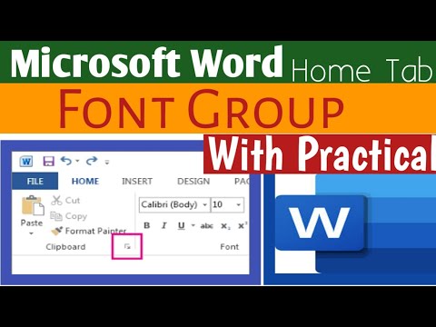 Font Group | Home Tab | Ms Word |Irfan Aslam - YouTube
