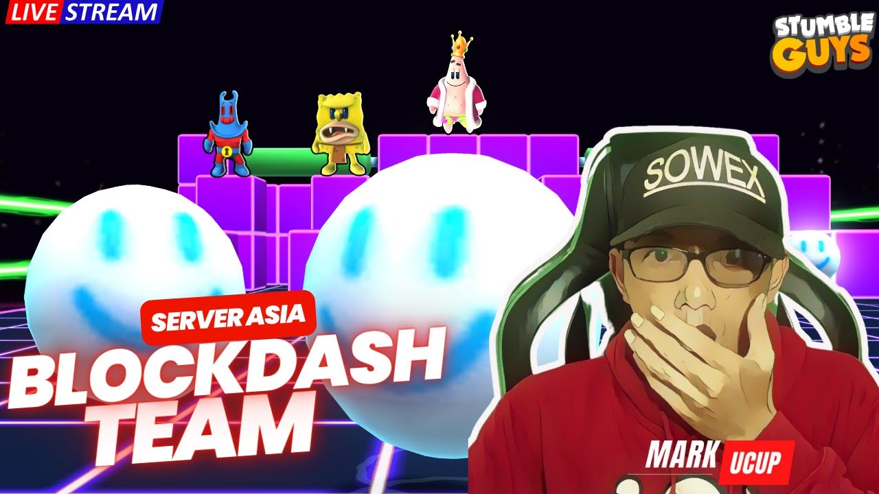 PLAYING BLOCKDASH TEAM PUNCH, SPATULA & KARATE CHOP | BLOCKDASH TEAM | Live STUMBLE GUYS #332 ...