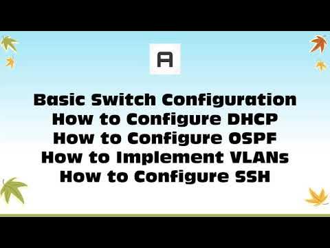 Basic Switch Configuration, How to Configure DHCP, How to Configure OSPF, How to Implement VLANs ...