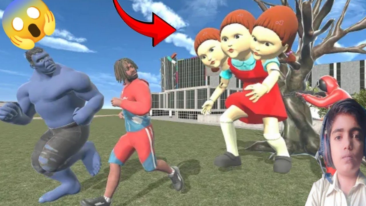 Franklin Play Squid Game With Blue Hulk In Indian Bike Driving 3D #5 - YouTube