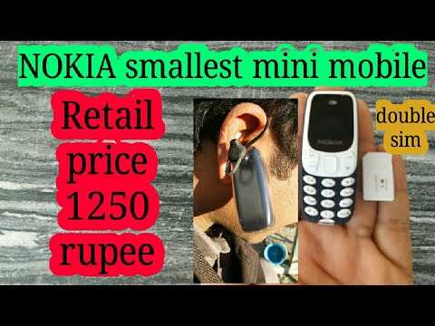 Nokia smallest mini mobile and double sim, video - YouTube