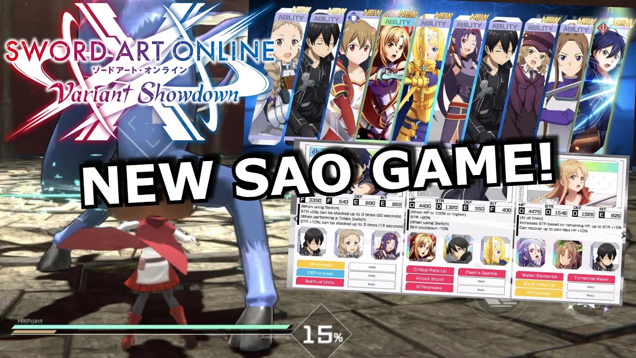 TRYING OUT THE NEW SAO GAME | SAO Variant Showdown - YouTube