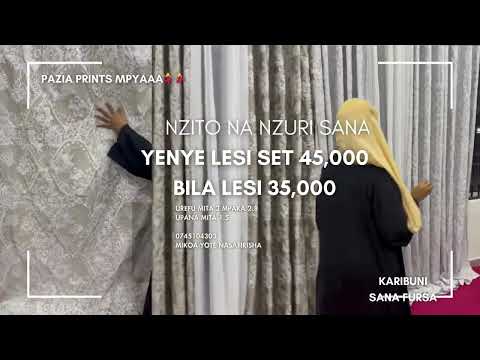 PAZIA SETS ZA KITAJIRI/ PAZIA 2 NA LESS 1. UREFU METER 3-2.8 / CURTAINS SETS/PAZIA CHAMBUU. #pazia