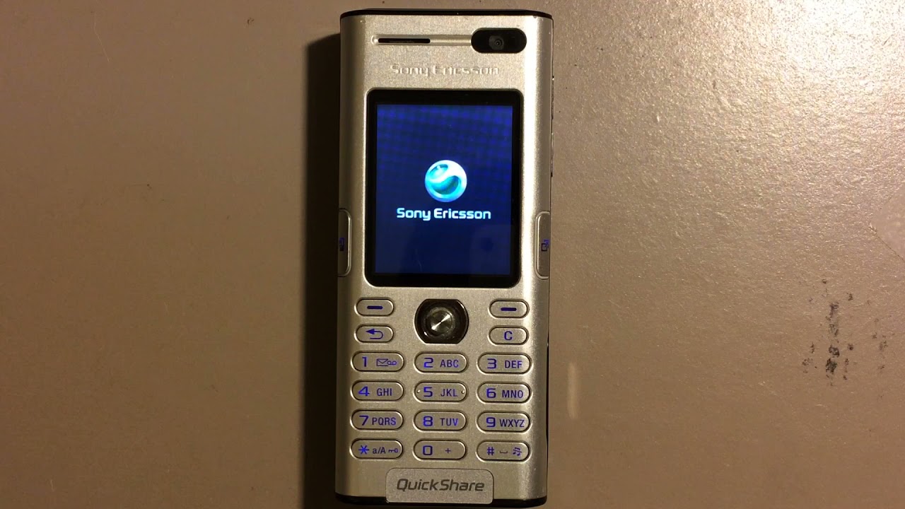 Sony Ericsson K600i startup/shutdown - YouTube
