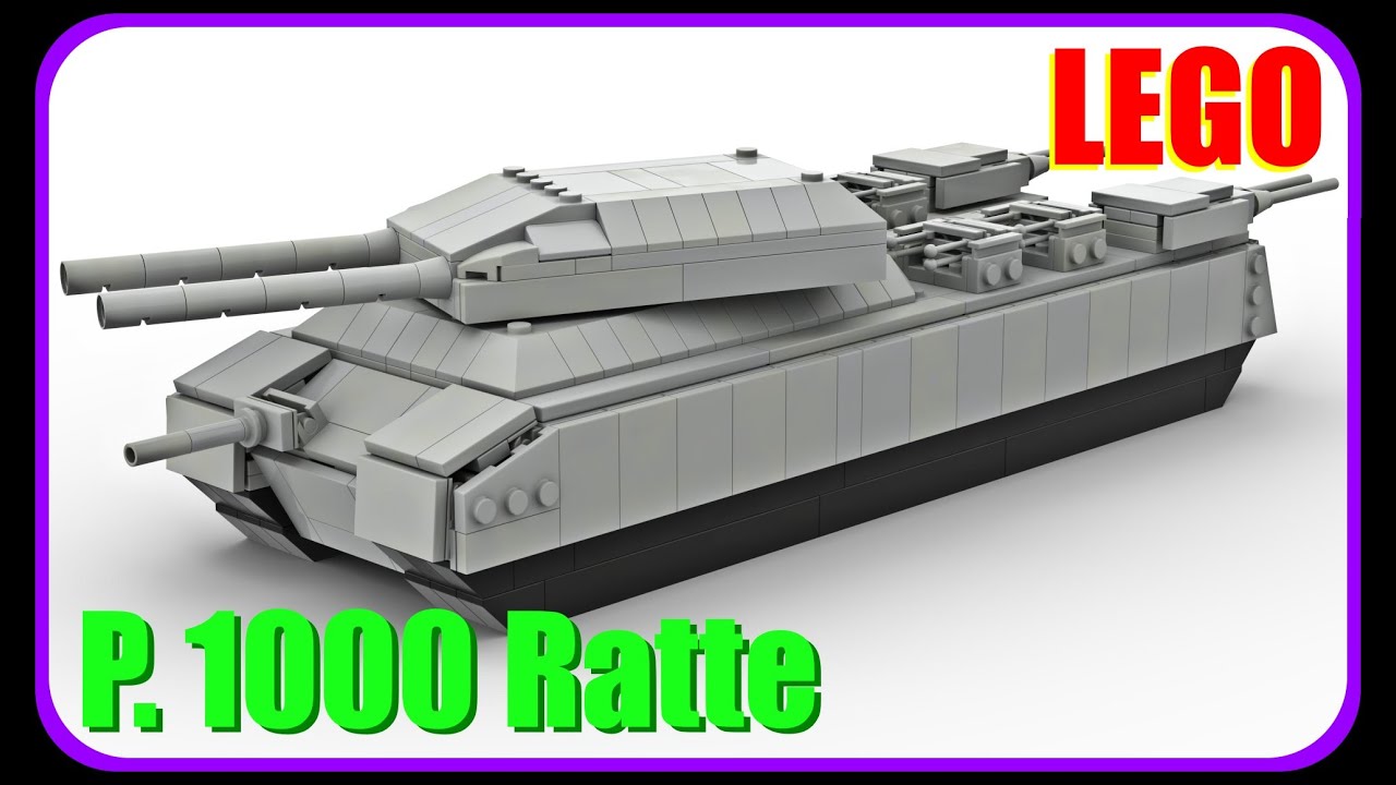 Мини танк P. 1000 Ratte из Лего - YouTube