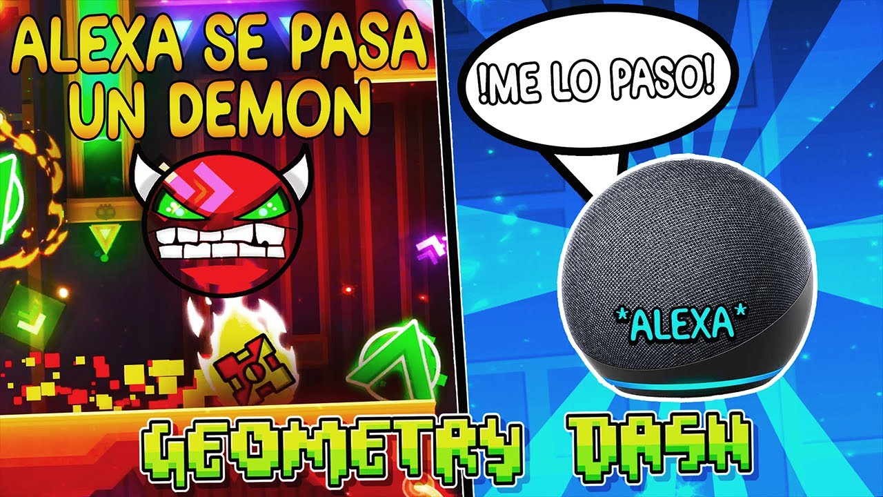 ALEXA se COMPLETA UN DEMON de GEOMETRY DASH | Ale321Sp - YouTube