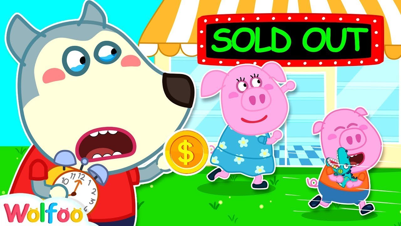 Oh No, Wolfoo! Toys Are Sold Out - Baby Learn to Be on Time - Good ...