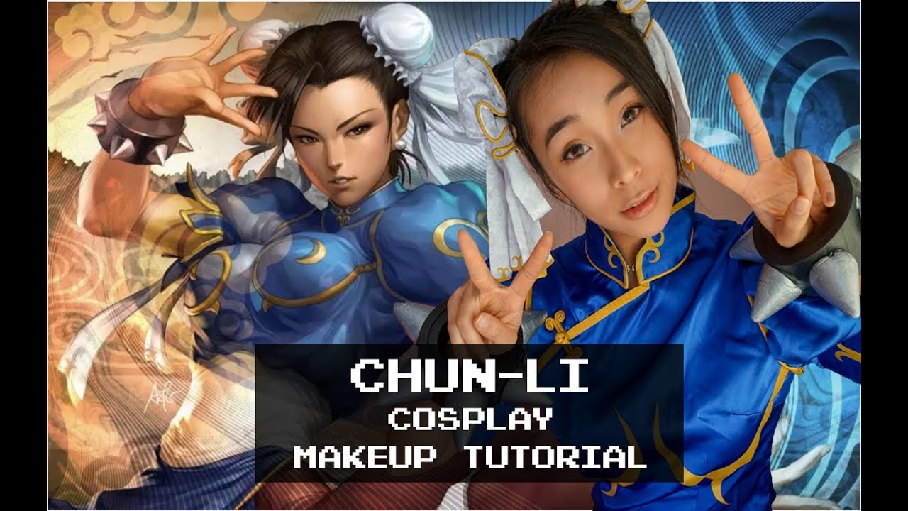 Chun-Li Cosplay Makeup ♥ LAZYPANDAH - YouTube