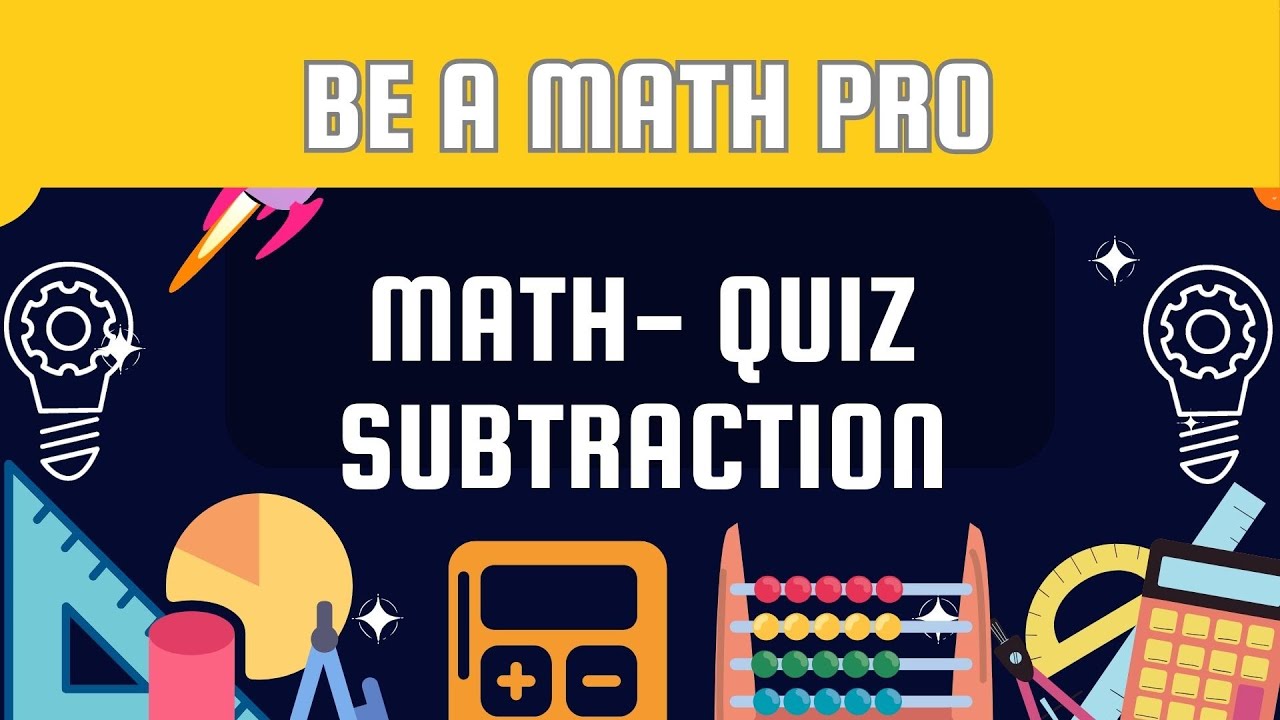 I DARE You To Beat This 2 Digit Subtraction Math Quiz - YouTube