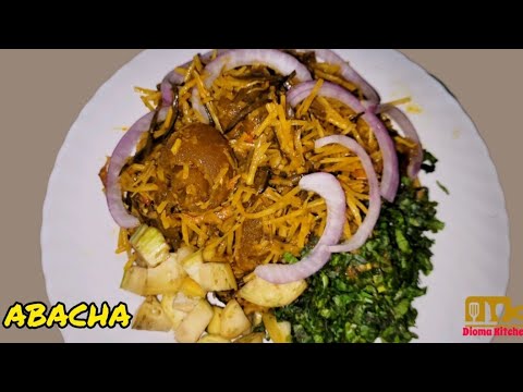 HOW TO PREPARE HOMEMADE ABACHA | NATIVE NIGERIAN DISH - YouTube