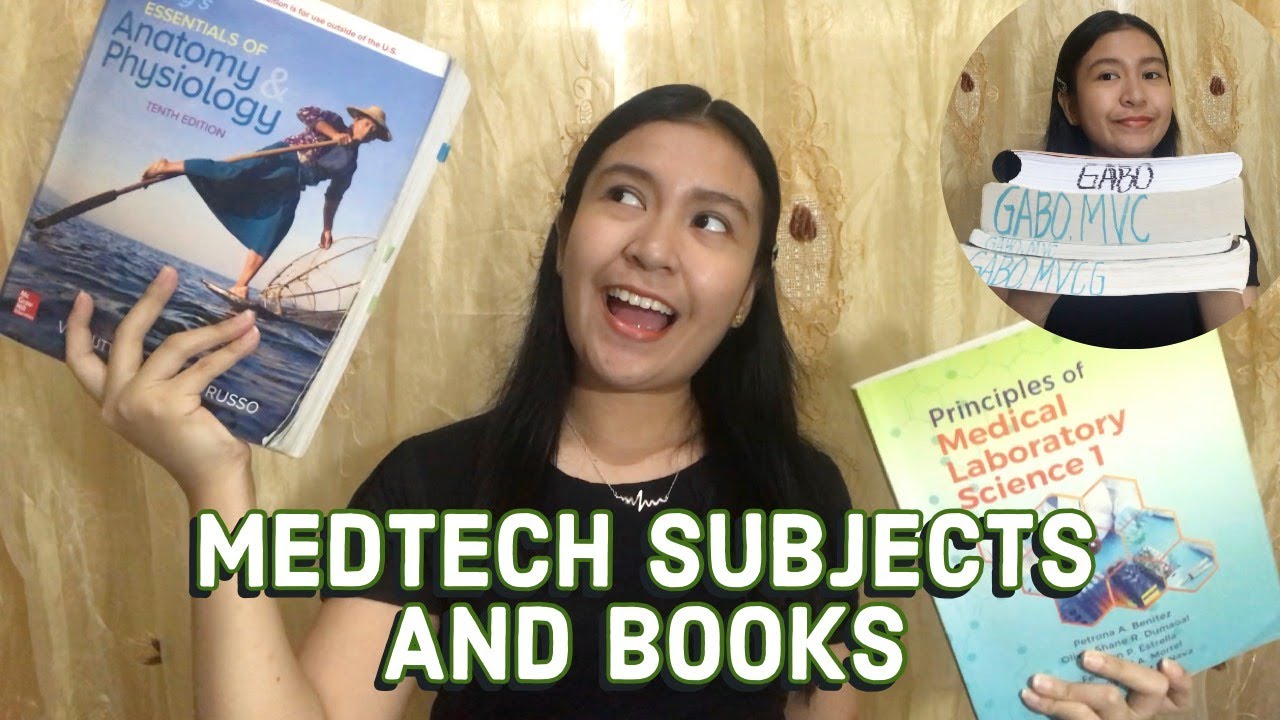 FIRST YEAR MEDTECH SUBJECTS AND BOOKS | ItsVhida - YouTube