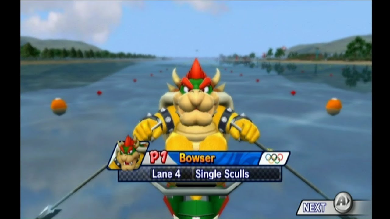 Mario & Sonic At The Olympic Games (Wii) Rowing Event: Single Sculls ...