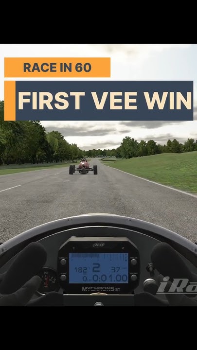 Iracing Race in 60 - First Vee win #shorts #iracing #iracingofficial #simracing #vee #race # ...